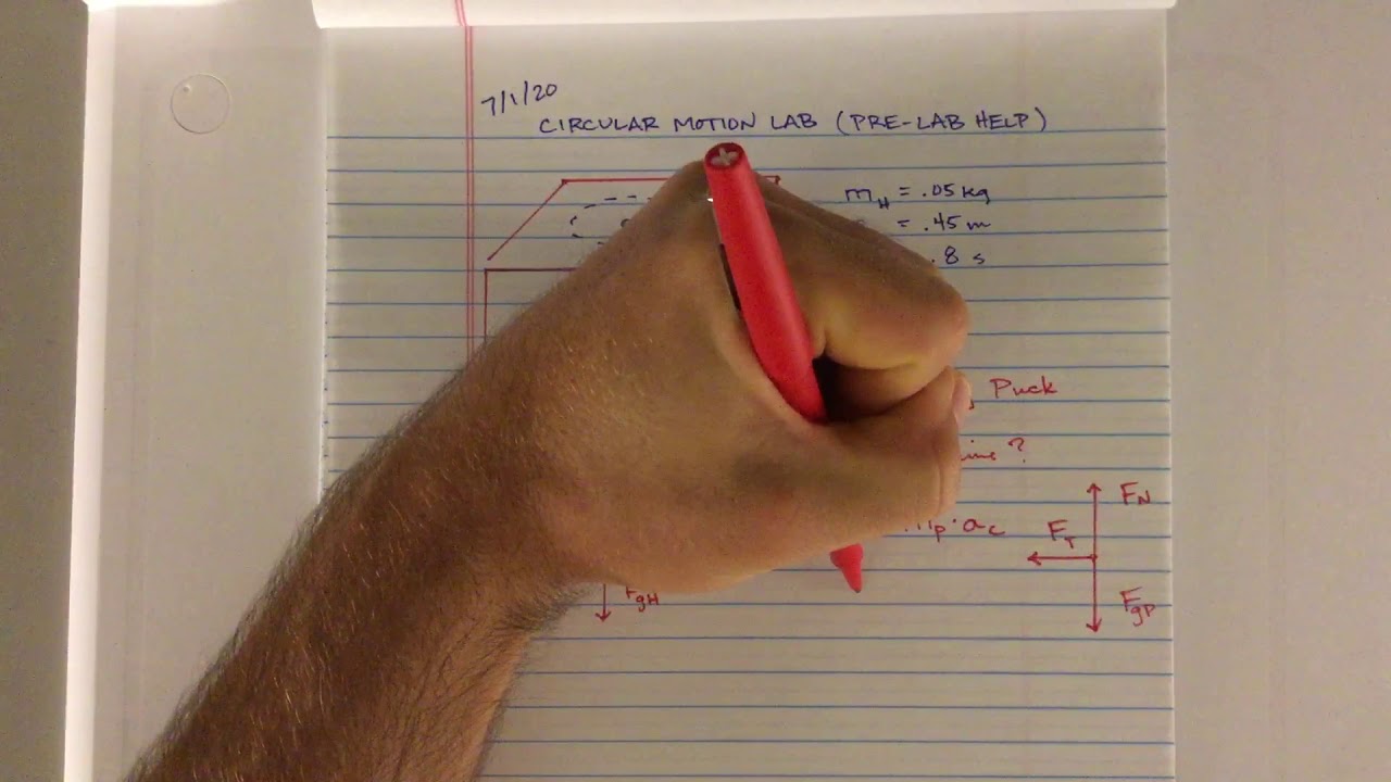 Circular Motion Pre-Lab Help - YouTube