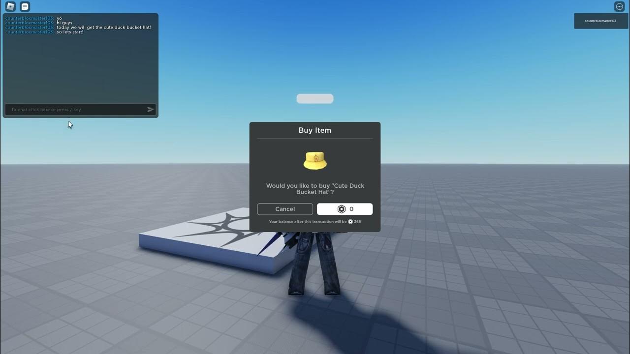 Sniping Roblox UGC Limited Cute Duck Bucket Hat! - YouTube