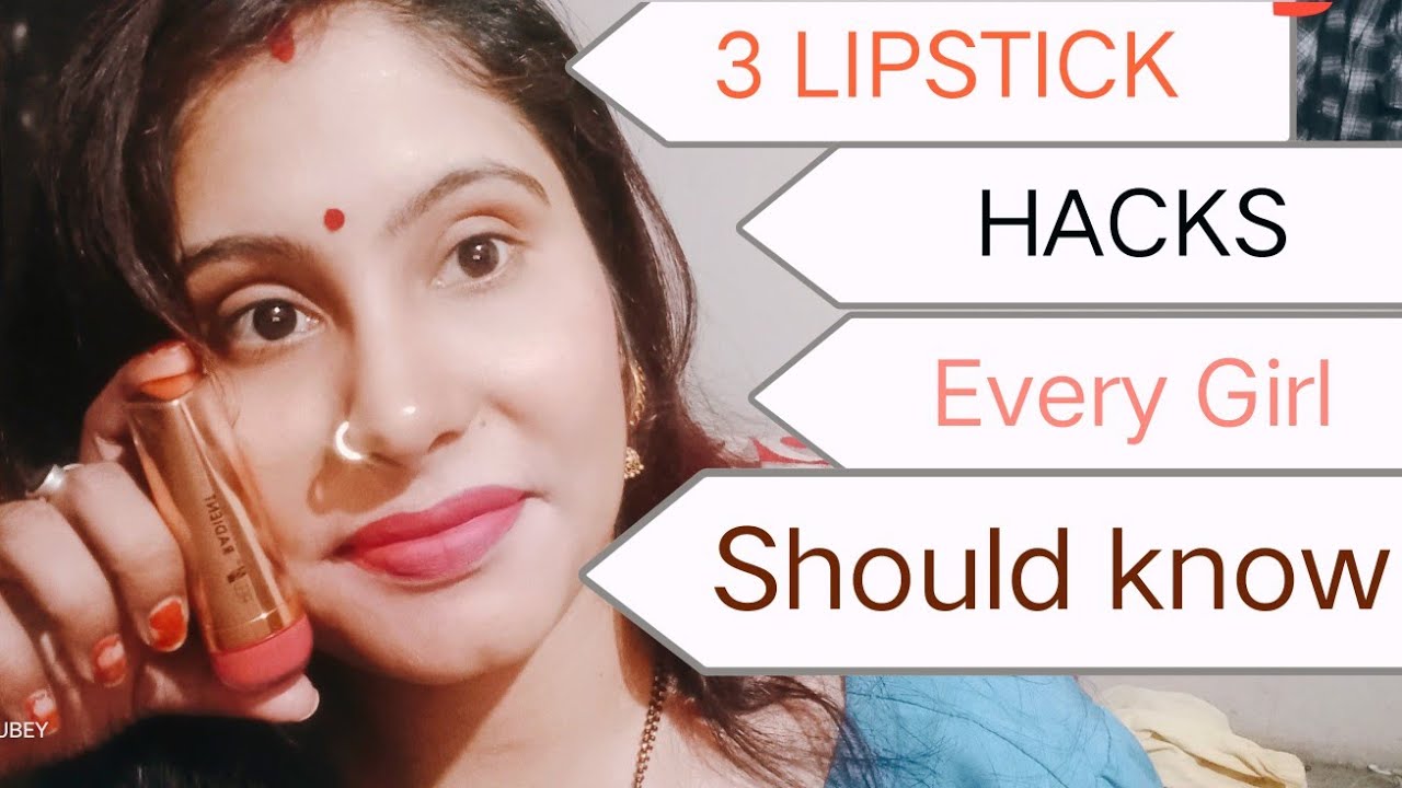 3 Lipstick hacks that every Girl should know |lipstick hack for long ...