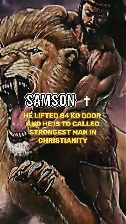 HAZRAT ALI (HAIDER)🦁🗡️☪VS SAMSON || No one compared with Lion of ALLAH (swt)😏#shorts #islam ...
