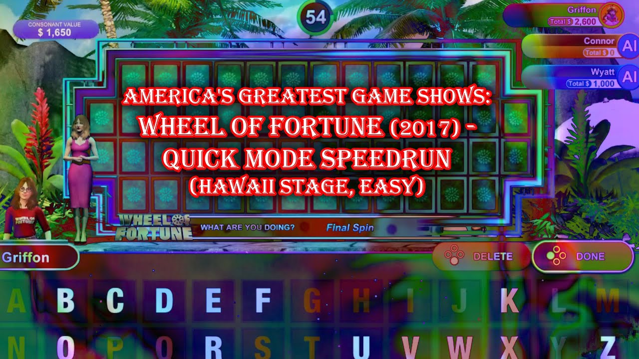 America's Greatest Game Shows: Wheel of Fortune (2017) - Quick Mode ...