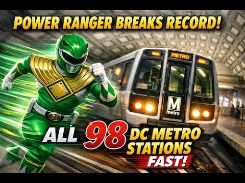 Power Ranger Breaks Speed Record for Visiting all 98 DC Metro Stations ...