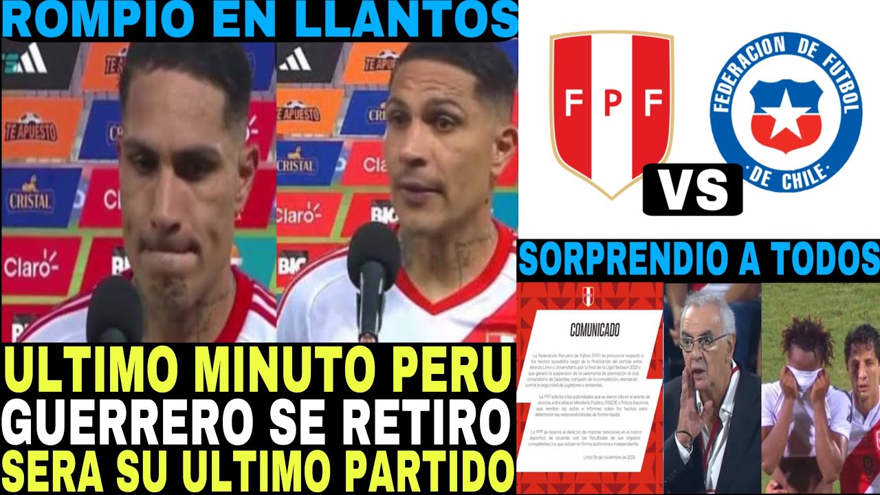 YA NO DOY MAS ME RETIRO DEL FUTBOL ATENCION PAOLO GUERRERO ANUNCIO SU ...