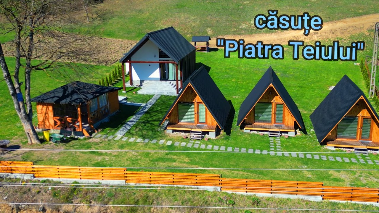 Casute Piatra Teiului, Cazare la coada Lacului Izvorul Muntelui - YouTube
