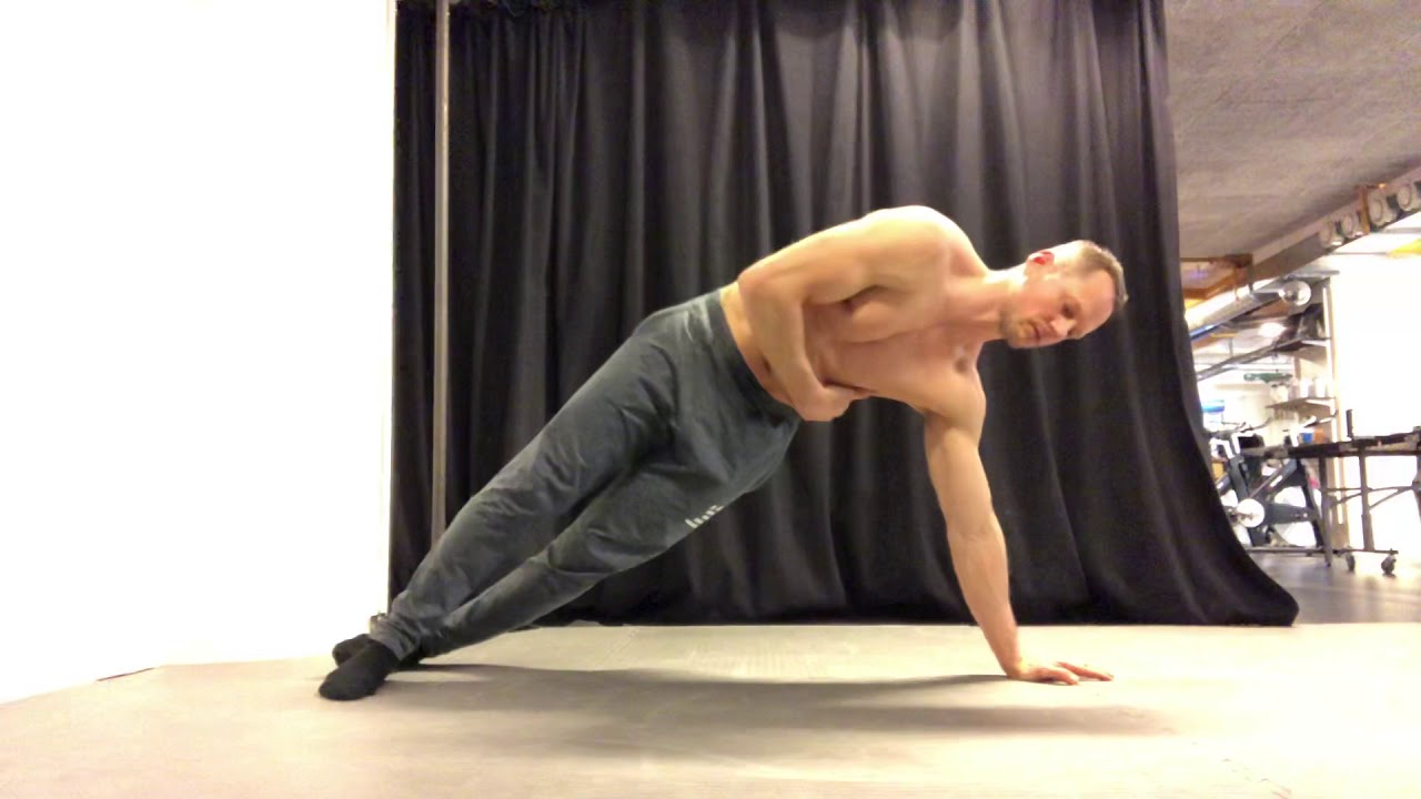 One arm side plank raises - YouTube