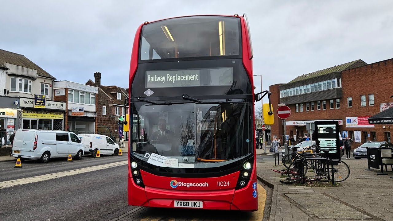 *THRASH* | Journey on Rail Replacement | 11024 | ADL | Enviro 400MMC SH ...