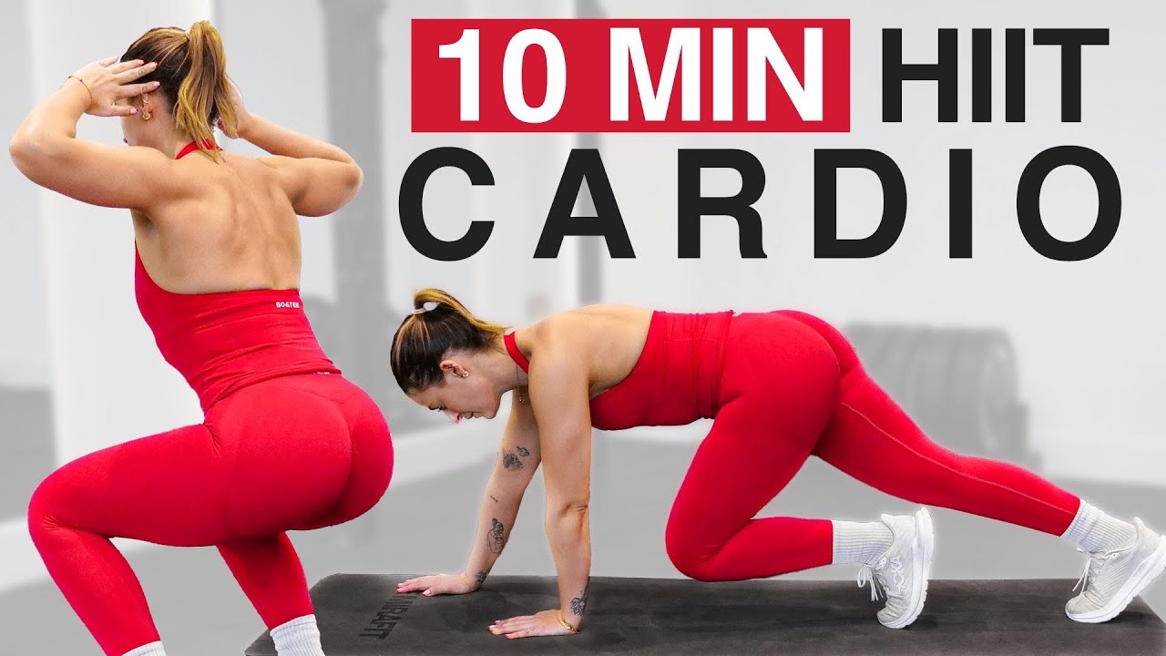 10 MIN CARDIO HIIT WORKOUT AT HOME (No Equipment, High Energy, Small ...