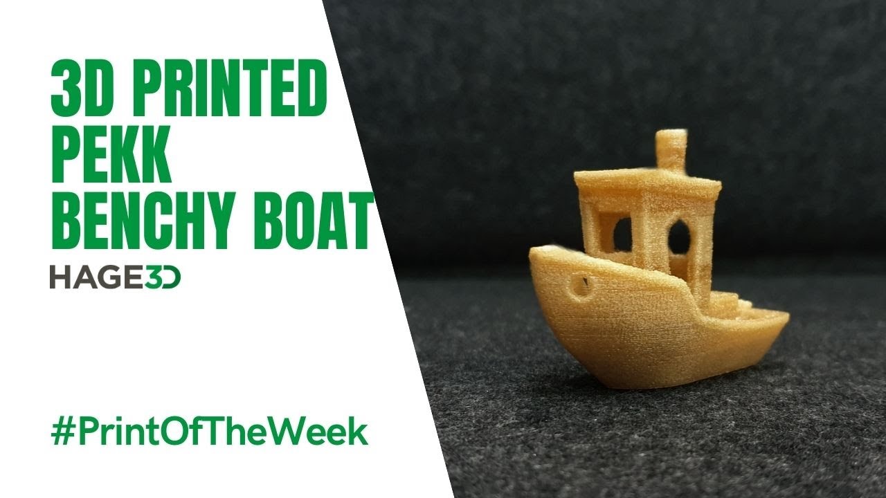 3d printed PEKK boat - HAGE3D Print Of The Week KW40 - YouTube