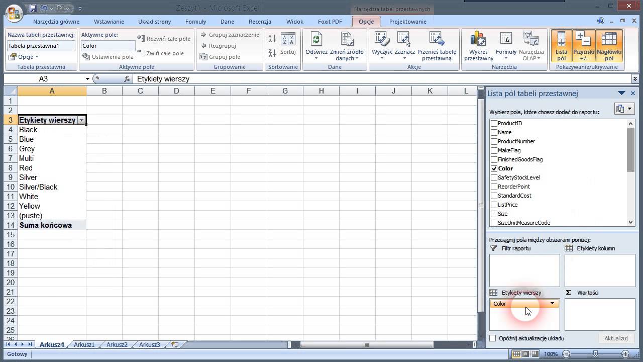 wykorzystanie excela do analizy danych z MS SQL Server - YouTube