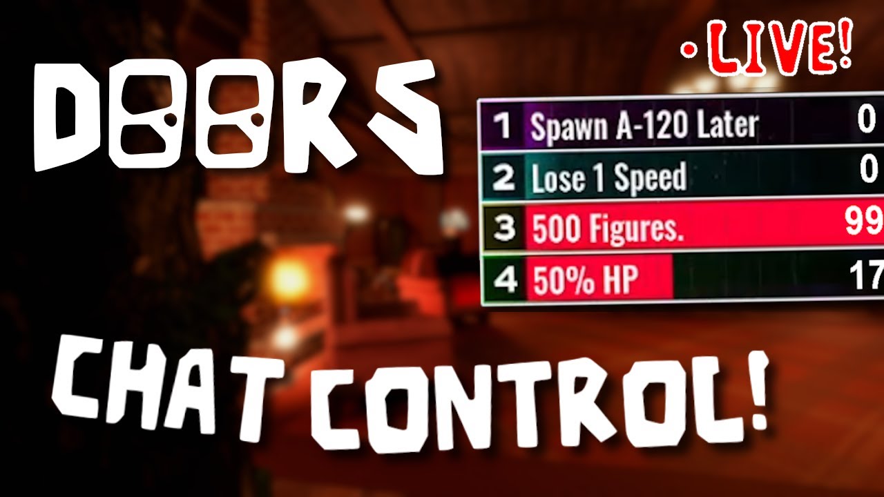Roblox Doors Chat Control Livestream! - YouTube