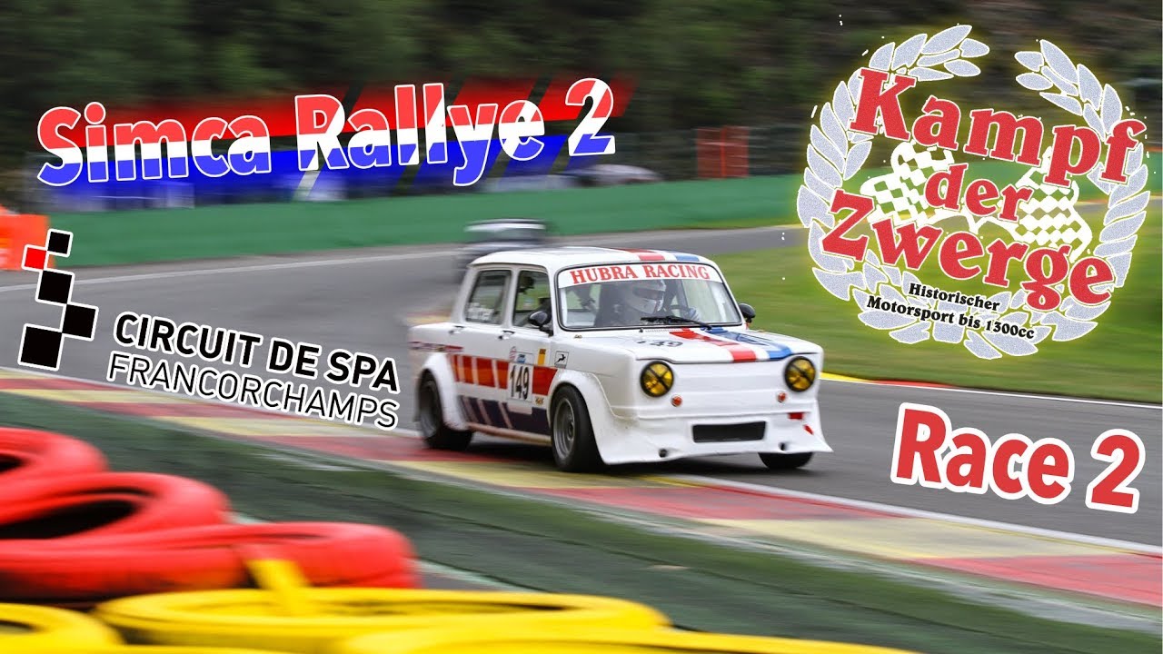 Kampf der Zwerge - Simca Rallye 2 Spa 2019 Rennen 2 - YouTube