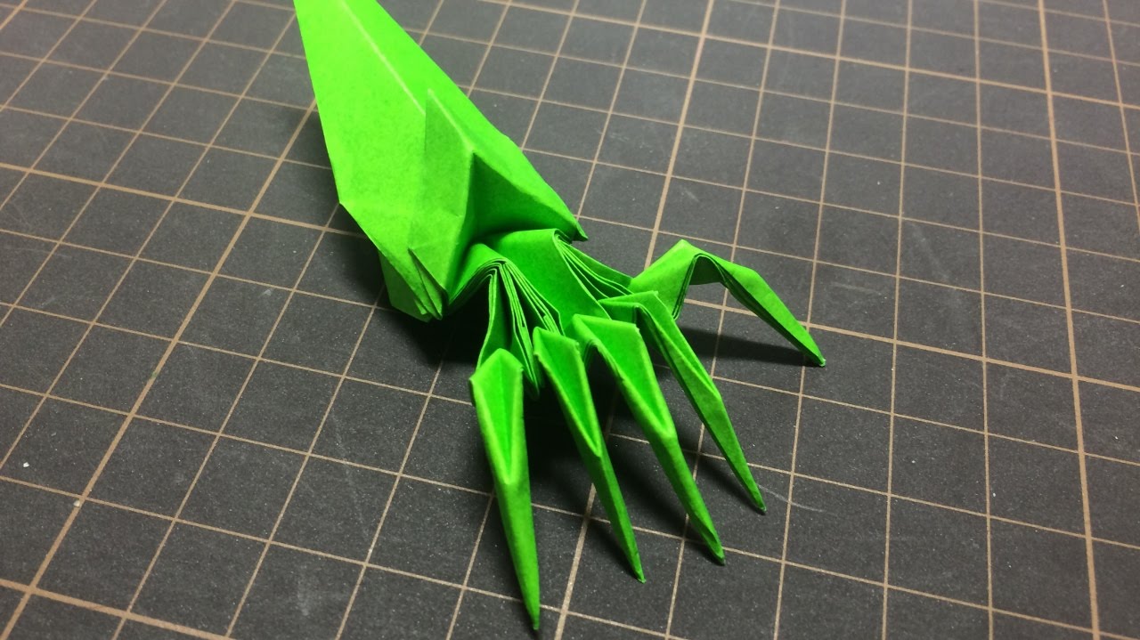 How to make Origami Gauntlet Hand - YouTube