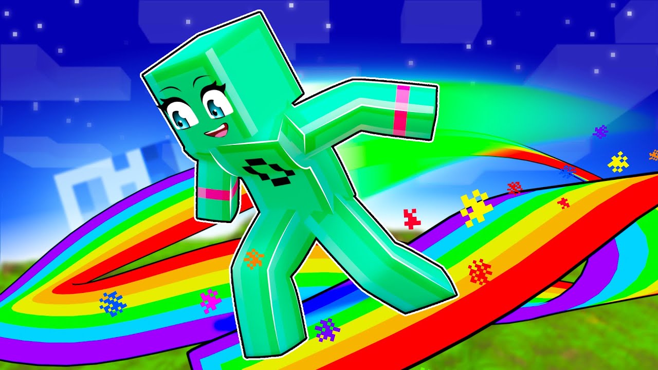 Becoming RAINBOW OBBY in Minecraft! - YouTube