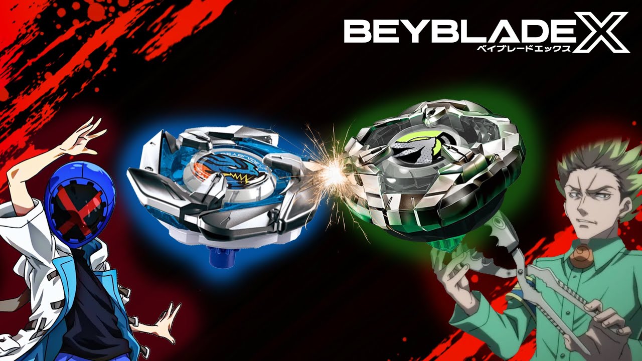 BEYBLADE X ANIME BATTLE! DRAN DAGGER VS. STONE MONT BLANC ! + CUSTOM ...