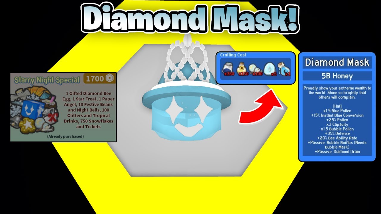 The Diamond Mask IS MINE! (Season 3, Ep 5) Roblox Bee Swarm Simulator ...