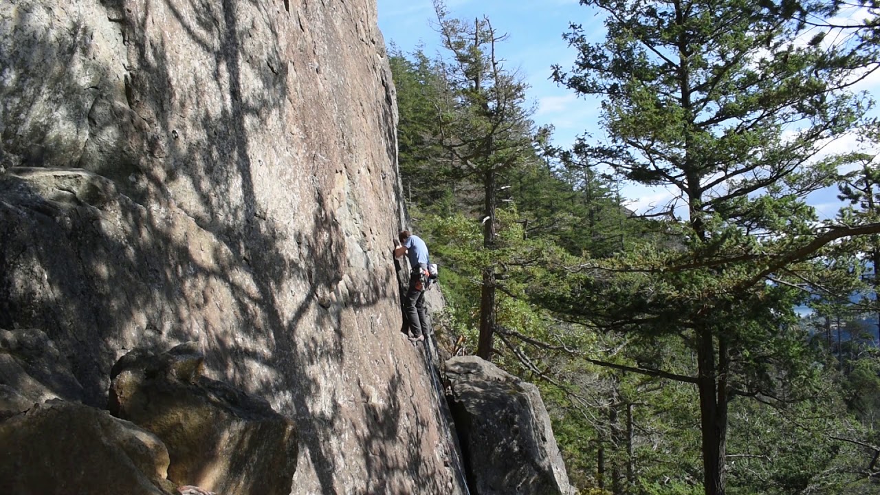 Lead Climbing - Mt Erie, Powerline Wall - YouTube