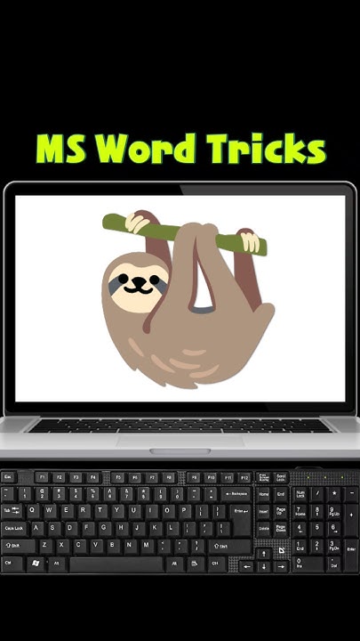 Sloth 🦥 Symbol Code in MS Word | Kishor Mint #sloth #msword - YouTube