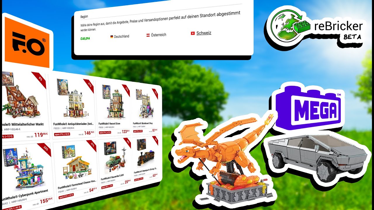 Lego Konkurrenz! MEGA und FunWhole jetzt neu auf rebricker - YouTube