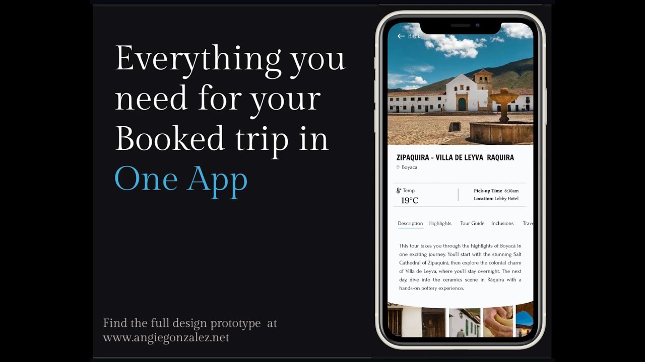 Travel Application Prototype in Figma, - presentation - YouTube