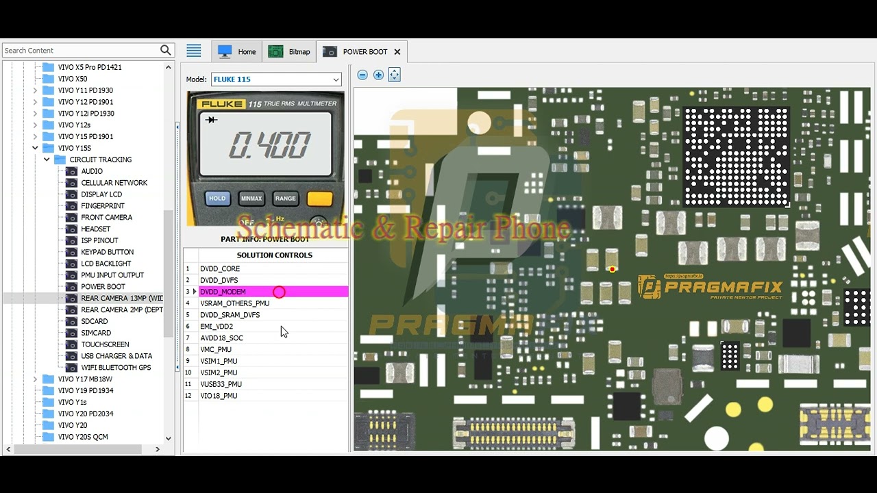 Vivo Y15s: LCD Backlight PMU Input Output Power Boot Rear Camera - YouTube
