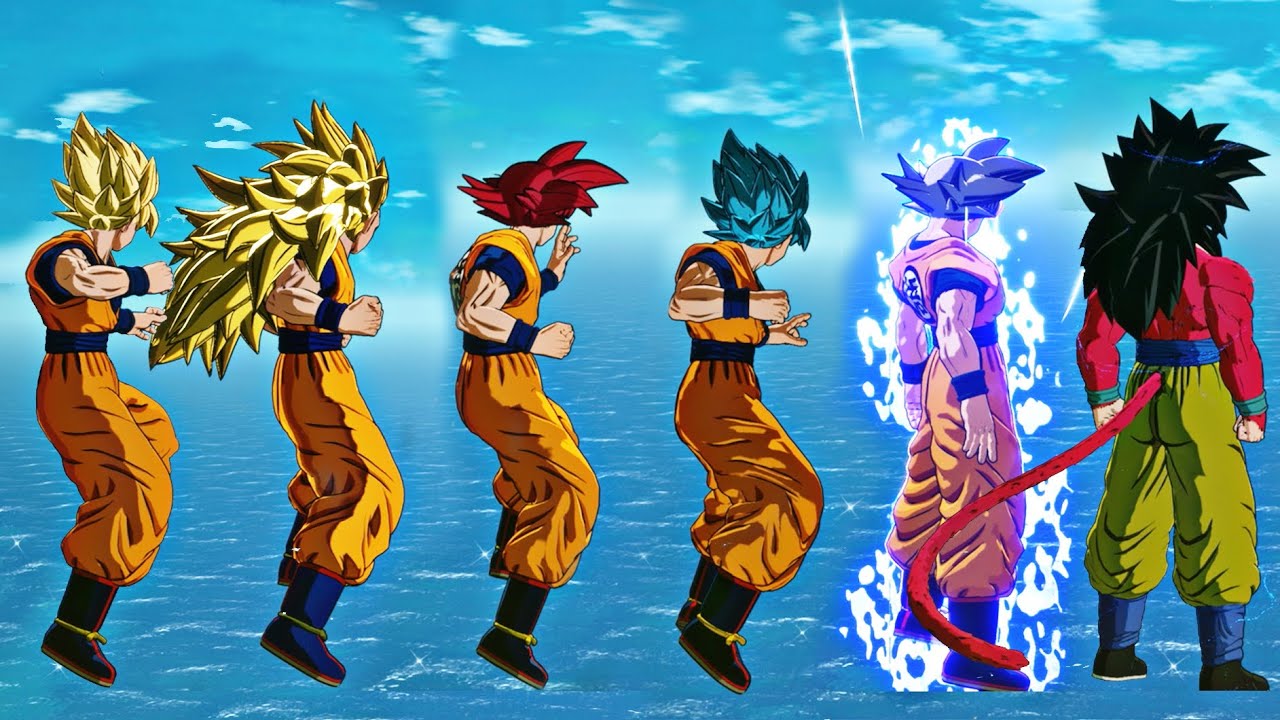 Dragon Ball Sparking Zero | All Goku Transformations - Z - SUPER and GT ...