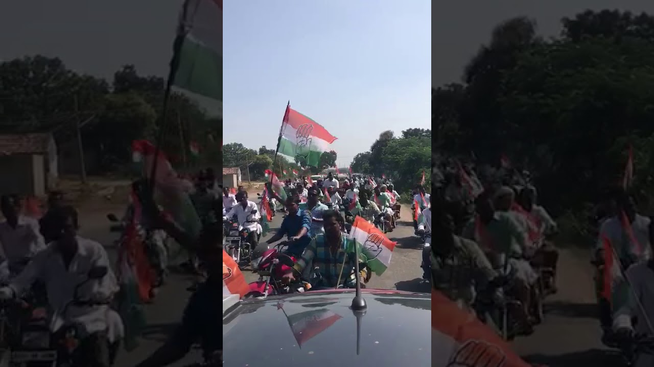 Arikela Narsa reddy Congress joining rally - YouTube