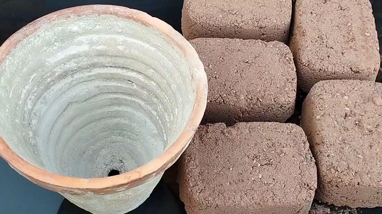 ASMR: Clay pot series p4 | Gritty Red Dirt Crumbling dusty & crunchy ...