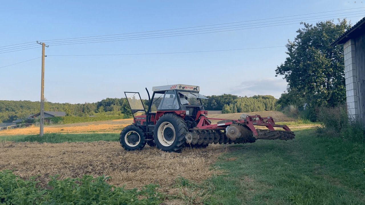 Zetor 7745 Talerzówka Dziekan 2024 4K (Engine Sound) - YouTube