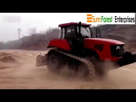 YTO Crawler Tractor on the field - YouTube