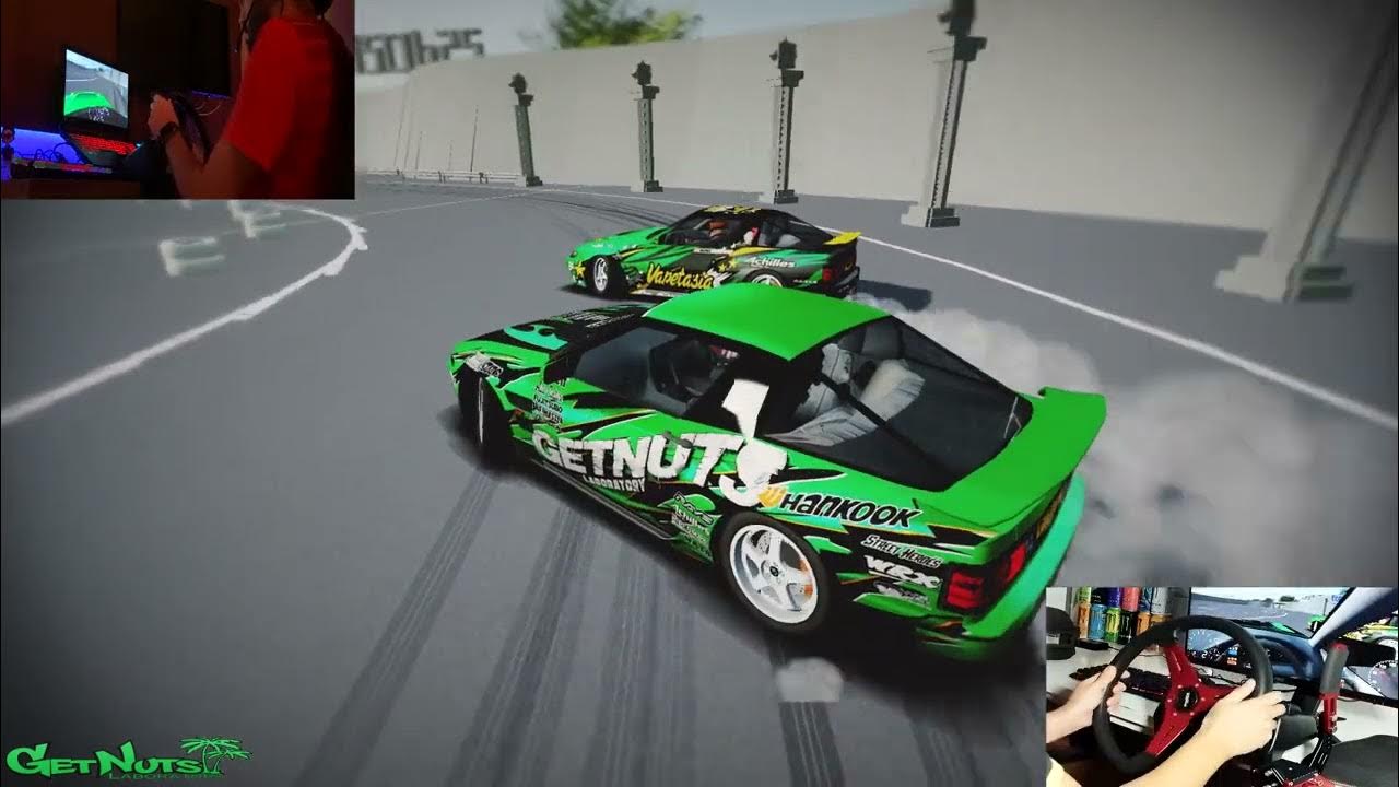 LFS - TWIN DRIFT #82 | Eidizzy & Fenix - GetNuts Lab | Logitech G920 & G27 Onboard Drift - YouTube