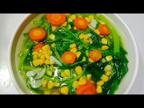 Resep bening bayam | bening bayam jagung | bening bayam | sayur bayam ...
