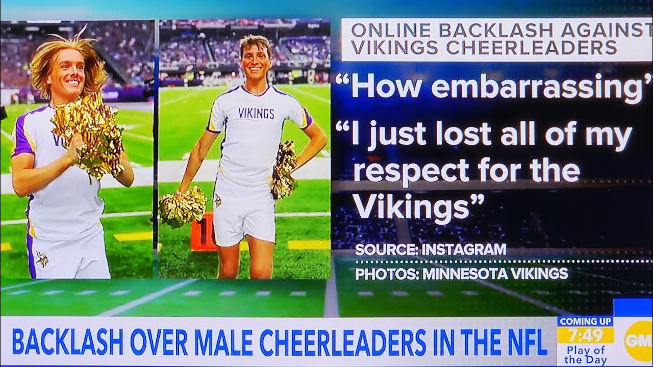 NFL MINNESOTA VIKINGS BACKLASH OVER MALE CHEERLEADERS: MINNESOTA VIKINGS VS. TENNESSEE TITANS ...