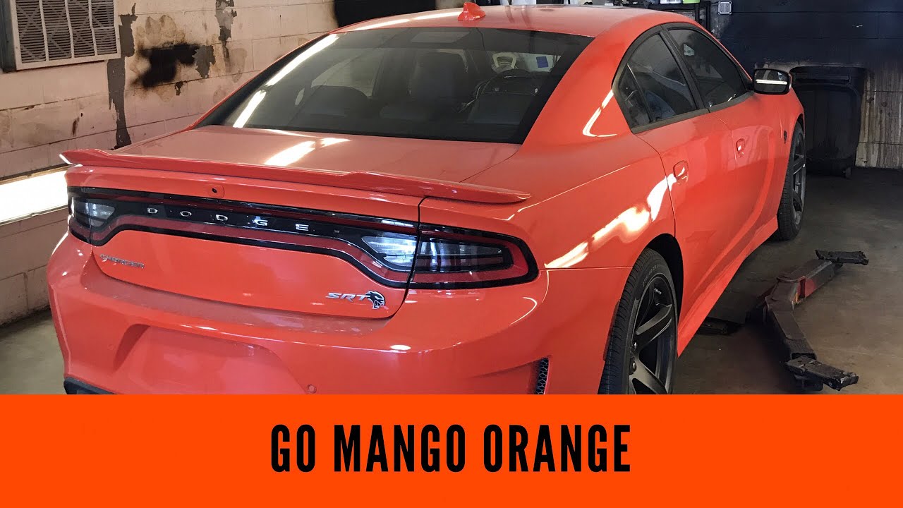 2018 GO MANGO ORANGE HELLCAT CHARGER - YouTube