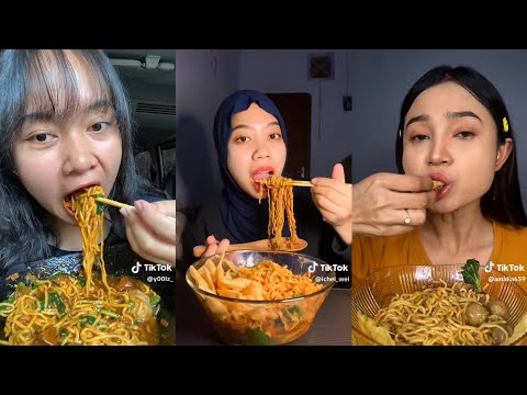 MAKAN MIE AYAM DITAMBAH TOPPING BAKSO NIKMAT YANG TIDAK ADA TANDINGANNYA 😋🤗 Kompilasi Tiktok 