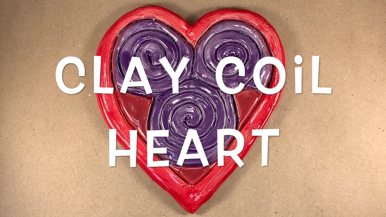 How to Make a Clay Coil Heart - YouTube