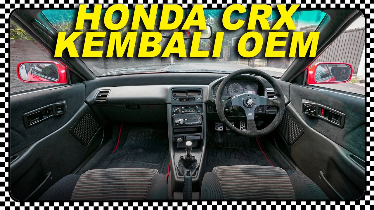 Honda CRX Kembali Terlihat OEM #SEKUTOMOTIF - YouTube