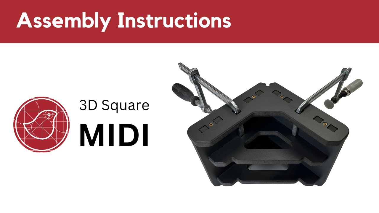 The New Midi Pro 3D Assembly Square - Instructions for Assembly - YouTube