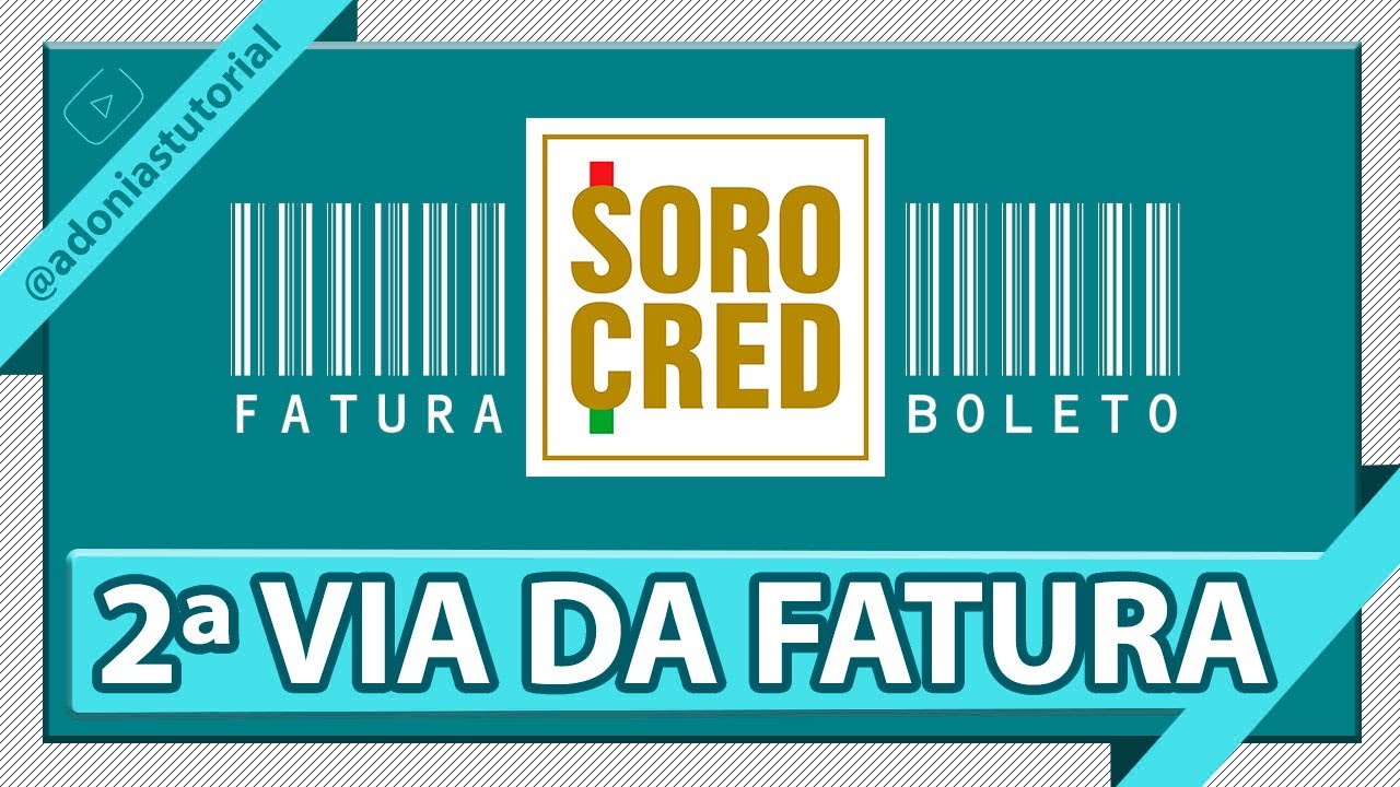 Como tirar 2ª via da fatura do cartão SOROCRED - YouTube