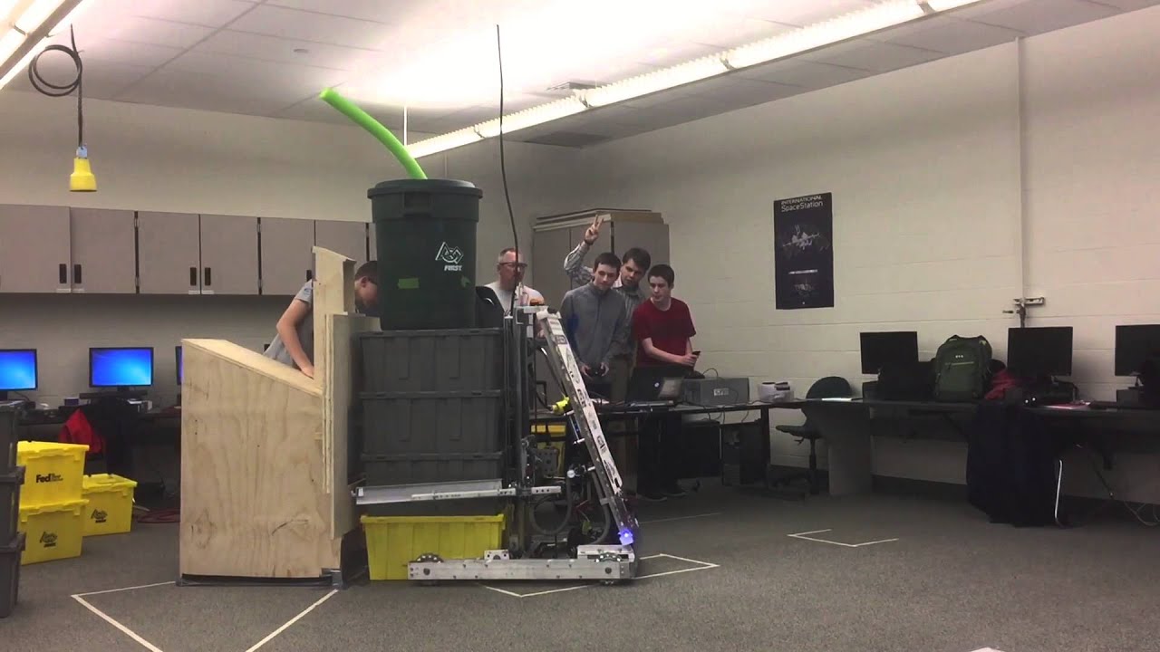 Frc 2015 Recycle Rush bag & tag day practice match team 4388 - YouTube