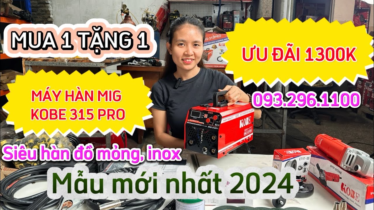 🔴QUÁ HẤP DẪN MUA 1 TẶNG 1🔴MÁY HÀN MIG KOBE 315 PRO TẶNG MÁY CẮT KOBE ...