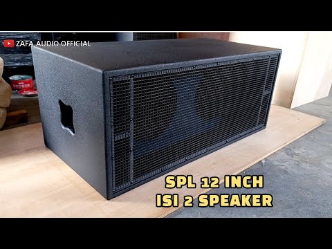 proses membuat box spl 12 inch double - YouTube