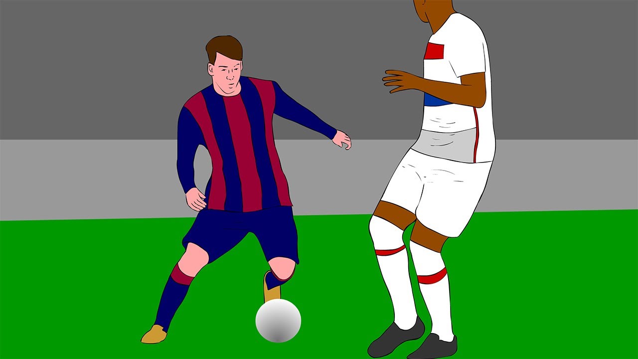 Lionel Messi epic goal animation - YouTube