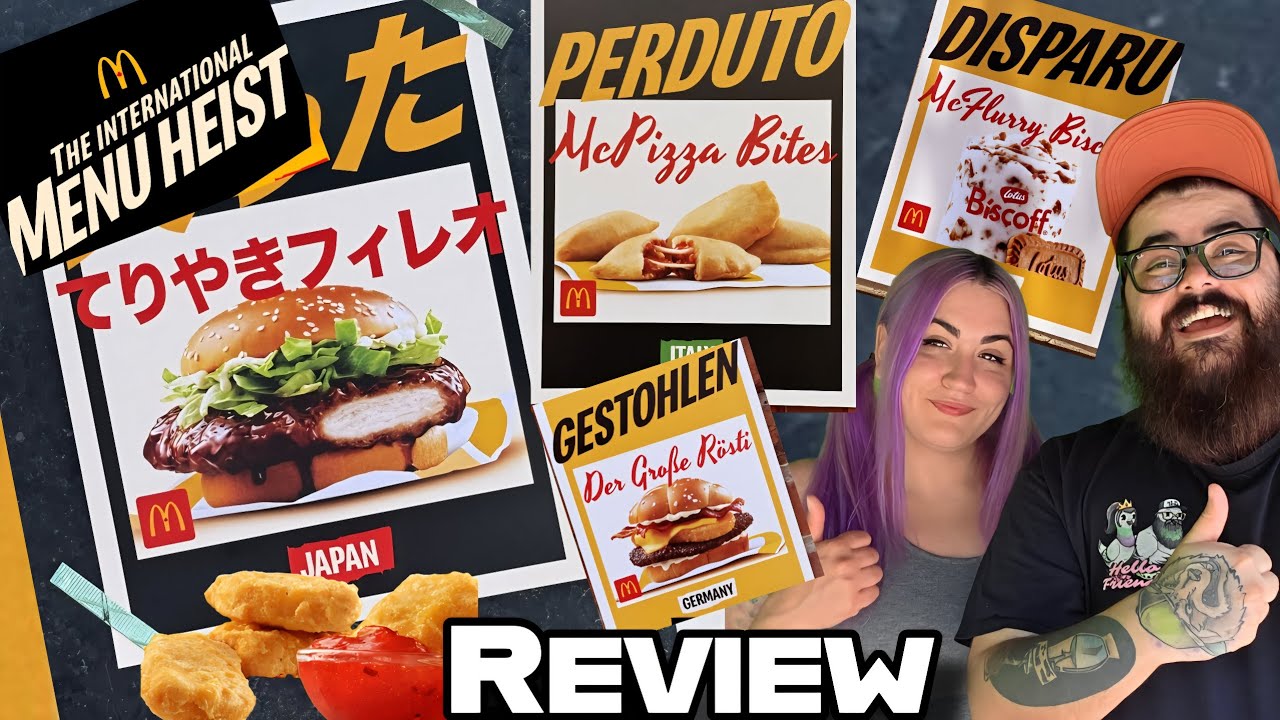 WE TRIED The McDonald's International Menu Heist lineup! 🌍🍔🍟 - YouTube