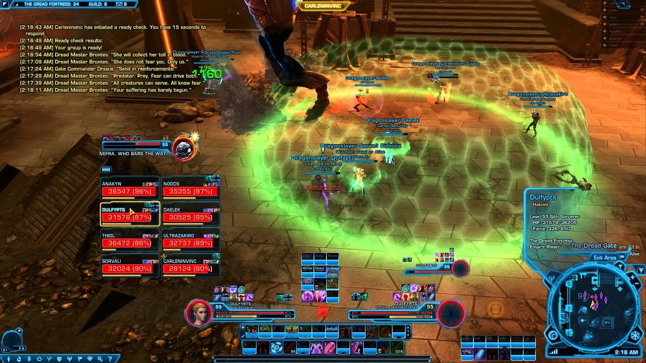 SWTOR Nefra - Hardmode Dread Fortress operation guide (8m) - YouTube