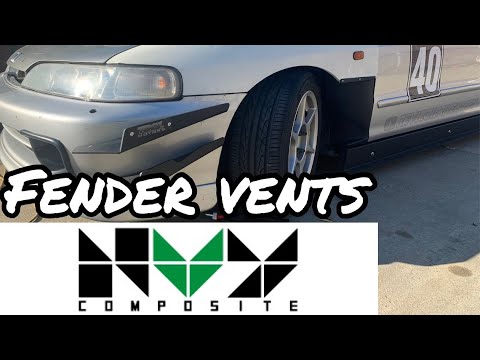 NVY Composite dc2 Integra fender vents - YouTube