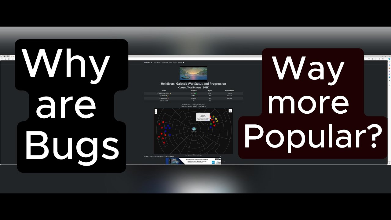 Why are bugs way more popular than Bots? Helldiver 2 Deep dive - YouTube