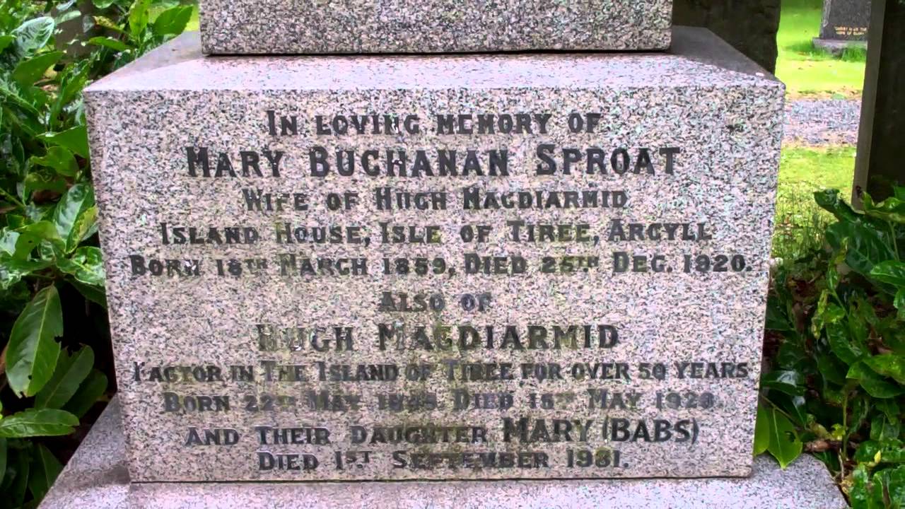 Mary Buchanan Sproat Gravestone Dean Cemetery Edinburgh Scotland - YouTube