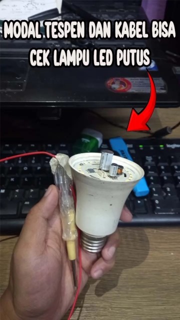 Cek Lampu LED Dirumah Rusak Modal Tespen Dan Kabel AJA #tutorial # ...