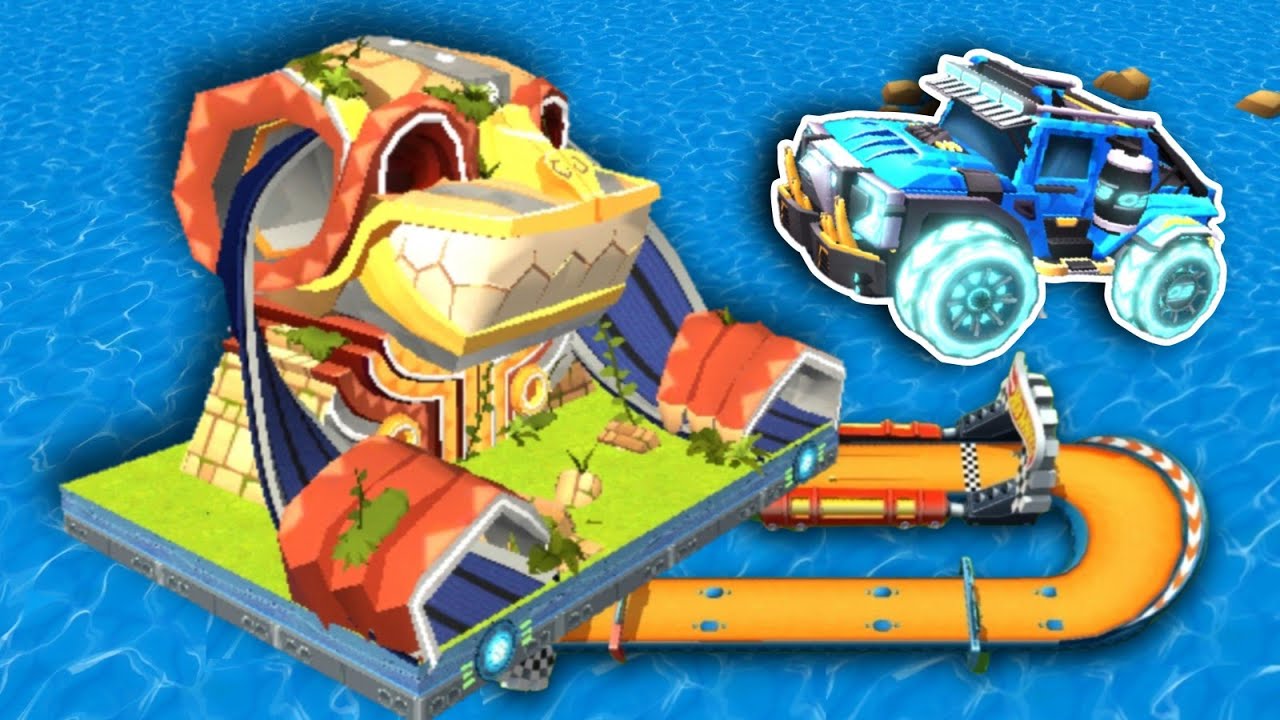 RACECRAFT BUILD & RACE : RUMBLE CAR HOT RACE IN WACKY MONKEY TRACK ...