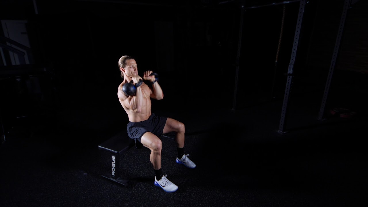 Seated Kettlebell Press - YouTube